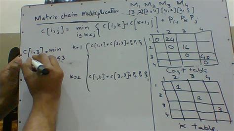 Dynamic Programming On Matrix Chain Multiplication Part 42 Youtube