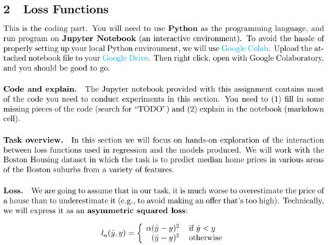 2 Loss Functions This Is The Coding Part You Will