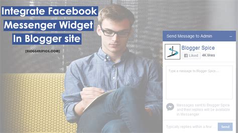 Facebook Messenger Widget For Sending Instant Messages To Blog Admin Bloggerspice Seo