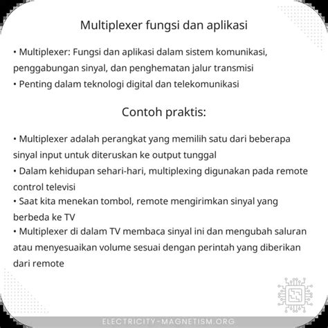 Multiplexer Fungsi Dan Aplikasi
