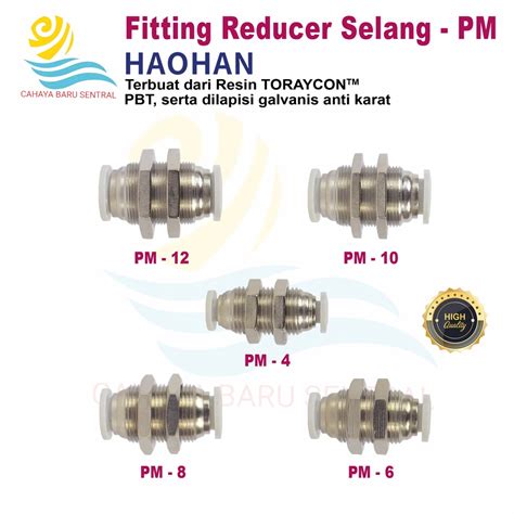 Jual Mpm Slip Lock Fitting Pneumatic Bulkhead With Ring Type Pm