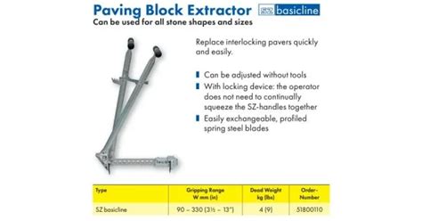 Probst Paving Block Extractor Sz Basicline