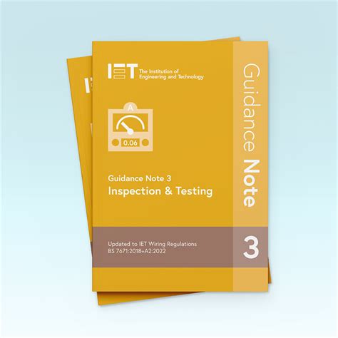Iet Guidance Note 3 Inspection And Testing A2 2022