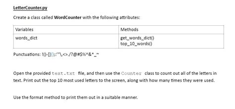 Lettercounterpy Create A Class Called Wordcounter