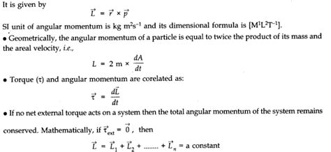 Systems Of Particles And Rotational Motion Class Notes Physics Chapter Learn Cbse