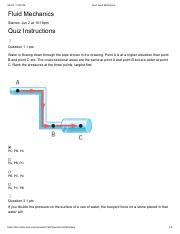 Master Fluid Mechanics Concepts With Engaging Quiz Questions Course Hero