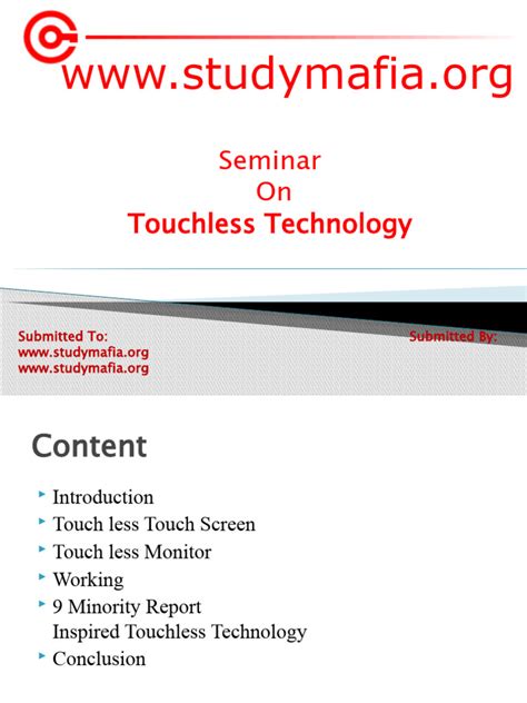 Touchless Touch Screen Technology Pdf Touchscreen Computing