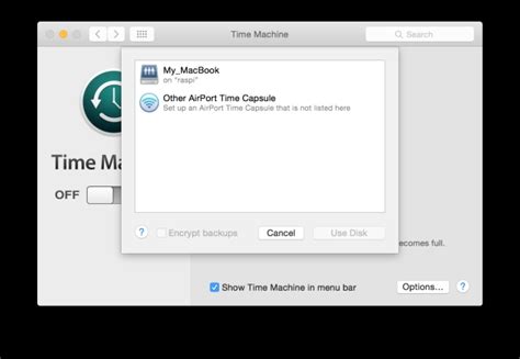 Create A Timemachine Backup Storage On The Raspberry Pi