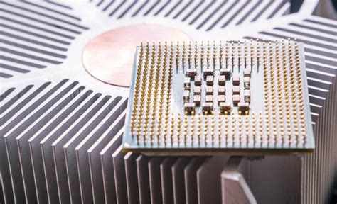 Computer CPU Component Close Up Stock Photo Image Of Electricity Chip