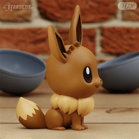 Eevee 2 Different Models Chibi Cute No Supports 3d Model 3d Printable Cgtrader