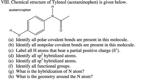 Paracetamol Structure Functional Groups