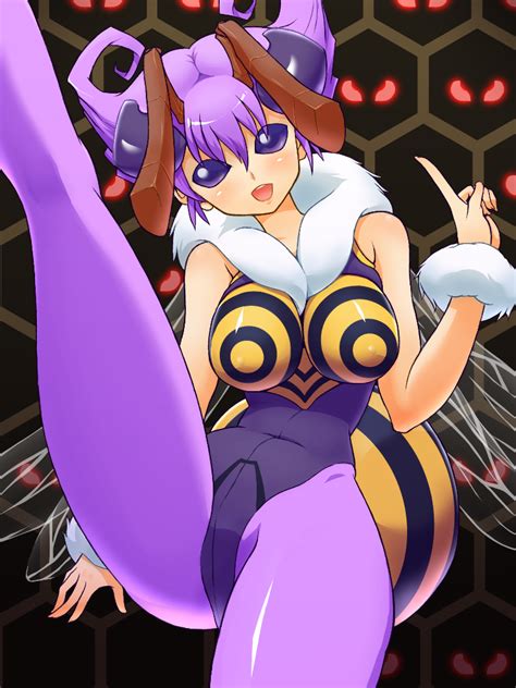 Maximum Tokio Q Bee Darkstalkers Honeycomb 1girl Antennae