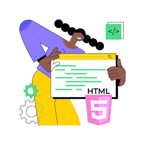 Premium Vector Html5 Website Development Abstract Concept Vector Illustration