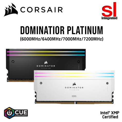 [pre Order] Corsair Dominator Titanium Rgb Ddr5 Intel Xmp Desktop Ram 6000mhz 6400mhz 7000mhz