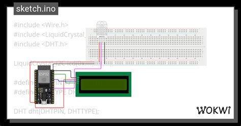 Lcd 16x2 Humedad Wokwi Esp32 Stm32 Arduino Simulator