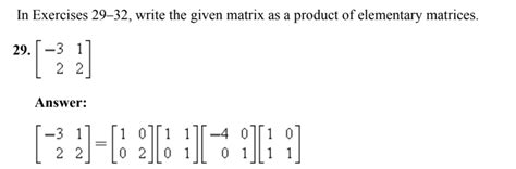 In Exercises Write The Given Matrix As A Chegg