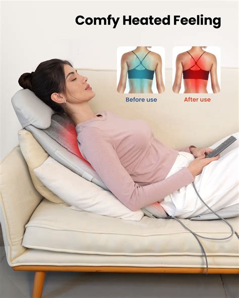 Comfier Shiatsu Back Massager With Heat Deep Tissue Kneading Chair