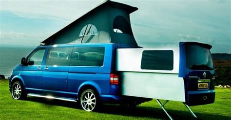 폭스바겐 캠핑카 공개 버튼 하나로 2m 증가 휘둥그레 [포토엔]