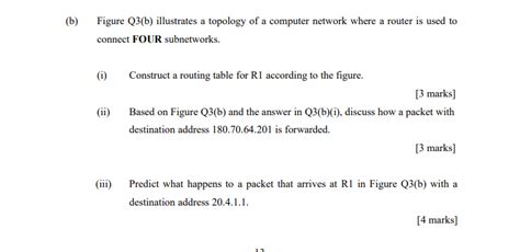 Solved B Figure Q B Illustrates A Topology Of A Computer Chegg Com