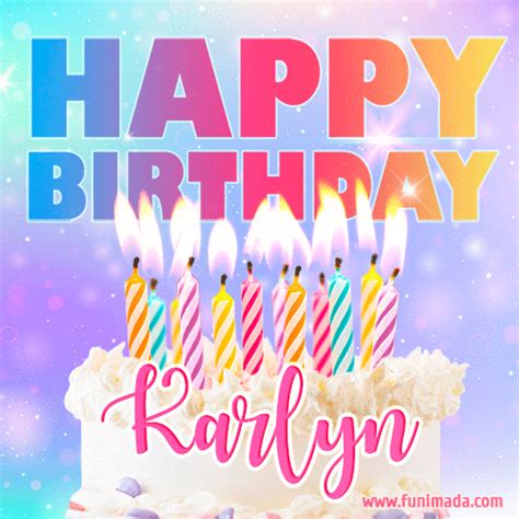 Animated Candles And Vibtant Text  For Karlyn Download On