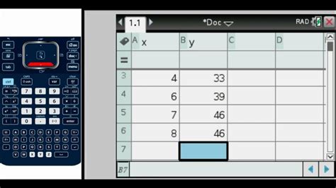 Ti Inspire Linear Regression Tutorial Youtube