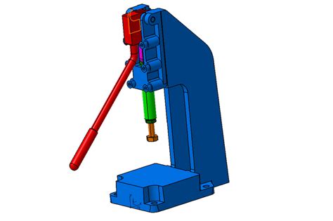 Manual Press Step Iges 3d Cad Model Grabcad