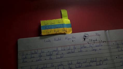 Leaky Bucket Algorithmcongestion Control Youtube