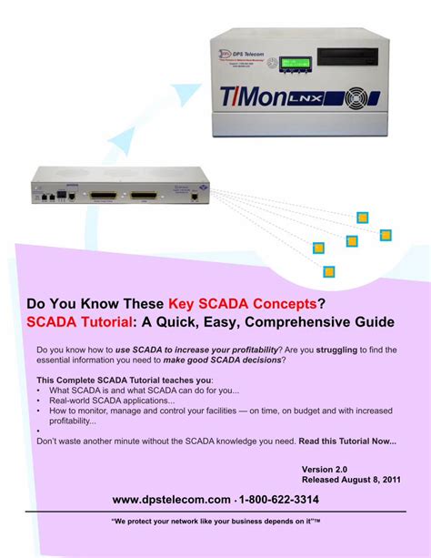 PDF SCADA Tutorial A Fast Introduction To SCADA Fundamentals And Implementation Pdf