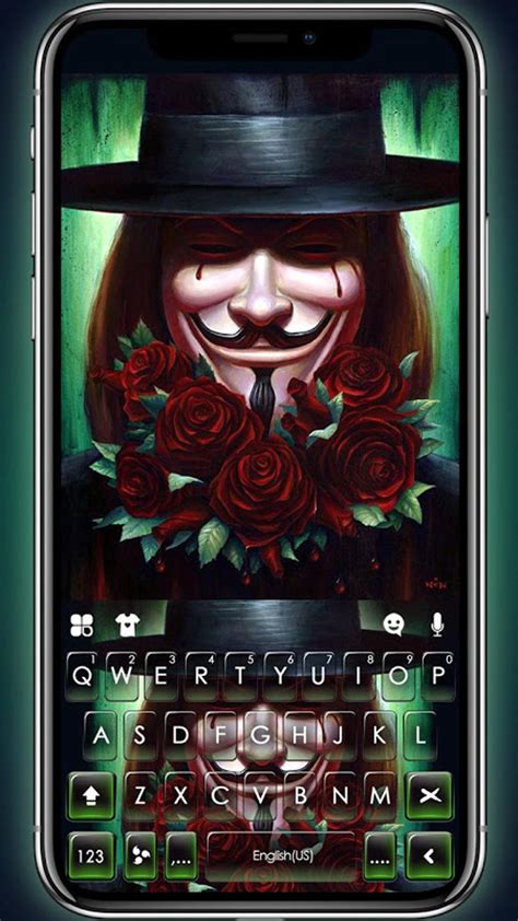 Anonymous Man Smile Keyboard Theme Apk For Android Download