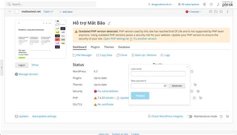Hướng dẫn sử dụng WordPress Toolkit mới nhất Trung tâm hỗ trợ kỹ thuật MATBAO NET