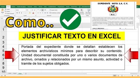 Justificar Texto En Excel Como En Word Image To U