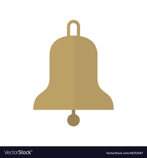 Bell Flat Icon 28 Royalty Free Vector Image Vectorstock