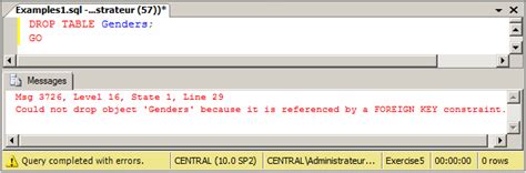 Microsoft SQL Server Lesson 24 Databases Constraints
