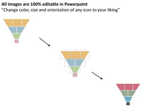 Multistaged Funnel Diagram For Process Flow Flat Powerpoint Design PowerPoint Slide Images