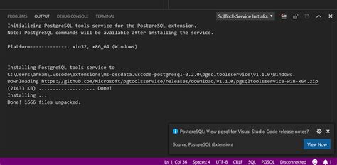 First Use Hangs · Issue 39 · Microsoftvscode Postgresql · Github
