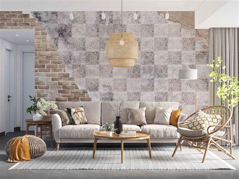 Тапет тухлена стена