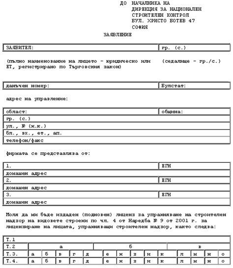 Наредба 9 от 22 май 2001 г за лицензиране на лицата упражняващи строителен надзор Нормативни