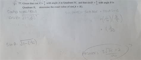 Trig Problem Help R Precalculus