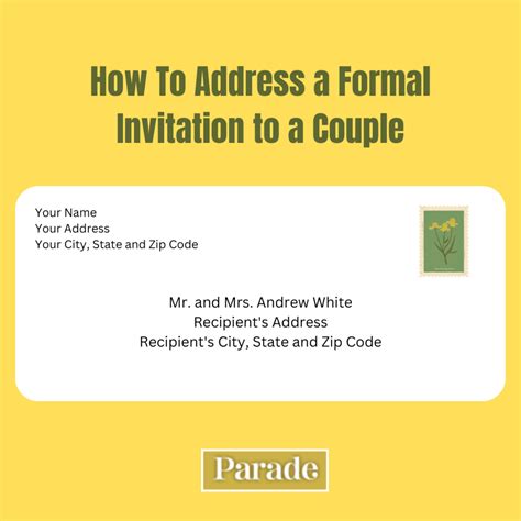 How To Address An Envelope With Images Filled Out Parade