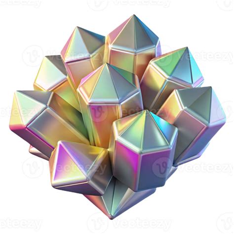 Extraordinary Vintage A Cluster Of Crystalline Structures Detailed