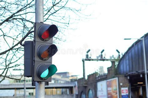 Close Up Of Signal System Traffic Light Road Signs Stock Image Image Of Light Direction