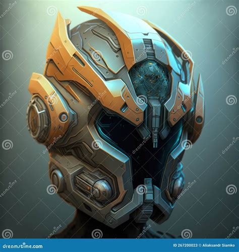 sci fi helmet concept futuristic armor stock illustration illustration of warrior guard