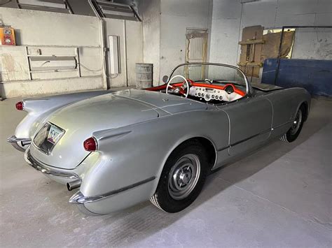 Corvettes For Sale Two Owner Silver 1954 Corvette Roadster Corvette