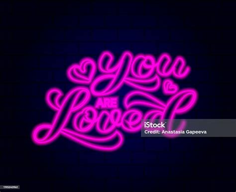 당신은 브러쉬 레터링을 사랑받고 있습니다 카드 또는 포스터용 벡터 스톡 일러스트레이션 2월에 대한 스톡 벡터 아트 및 기타