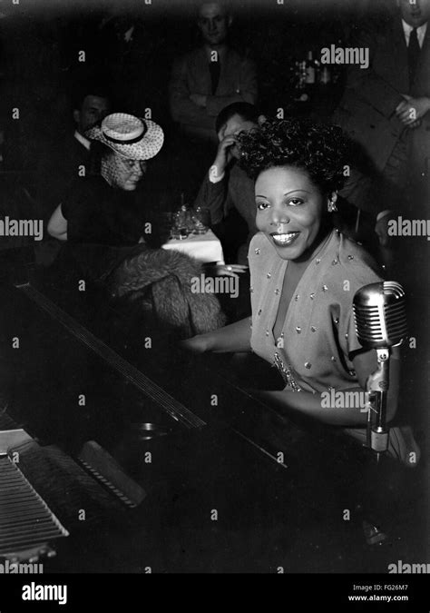 Mary Lou Williams 1910 1981 Namerican Jazz Pianist And Composer Photographed At The CafΘ