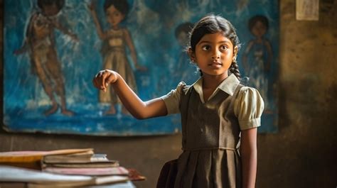 Premium Ai Image Empoweredlearner Confidentacademic Schoolsuccess Girleducation