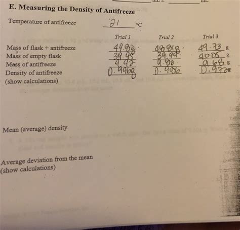 Solved REPORT SHEET EXPERIMENT Basic Laboratory Techniques 1 Chegg Com