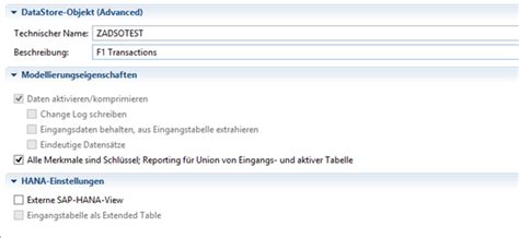 Sap Hana Advanced Dso Features Zpartner Gmbh