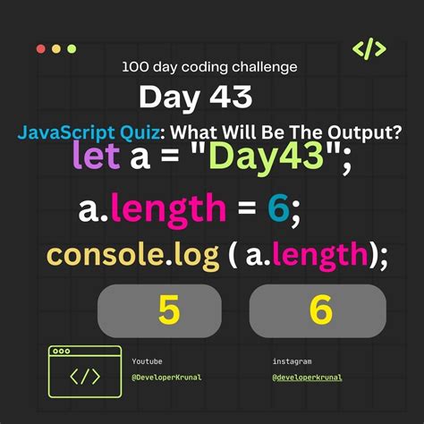 Krunal Trivedi On Linkedin Javascript Coders Javascript Javascriptquiz Codingchallenge