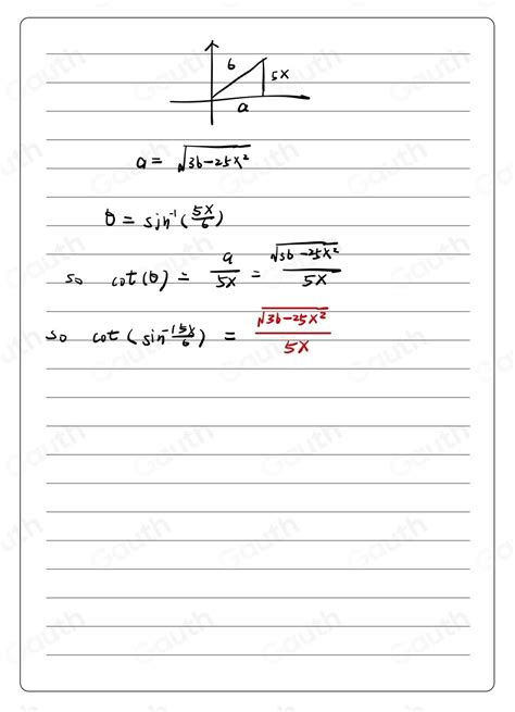 Solved Write An Algebraic Expression For The Composite Trigonometric